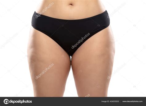Overweight Woman With Fat Cellulite Legs And Buttocks Obesity Female