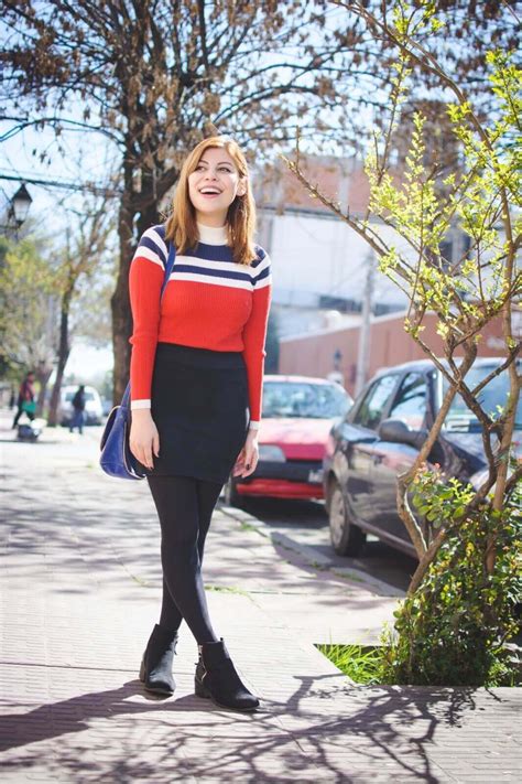 Mod Mood Retro Turtleneck And Mini Skirt Fashion Tights