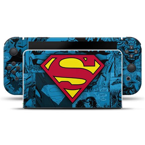 Nintendo Switch Oled Skin Superman Comics Pop Arte Skins