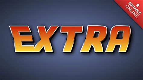 Extra Back To The Past Text Effect Generator