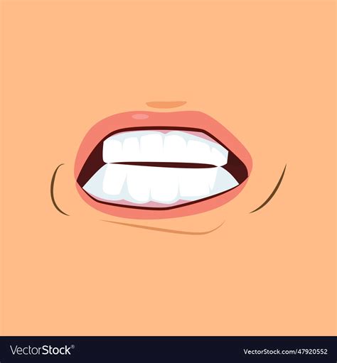 Clenched Teeth Royalty Free Vector Image Vectorstock
