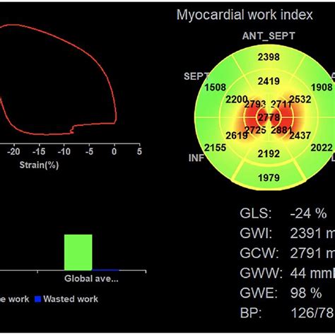 Left Ventricular Myocardial Work Parameters Were Measured Using The