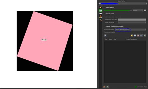Raster Transparency Band Of Ecw Not Working In Qgis Geographic Information Systems Stack