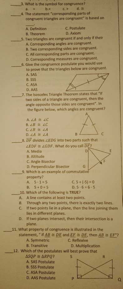 What Is The Symbol For Congruence A B