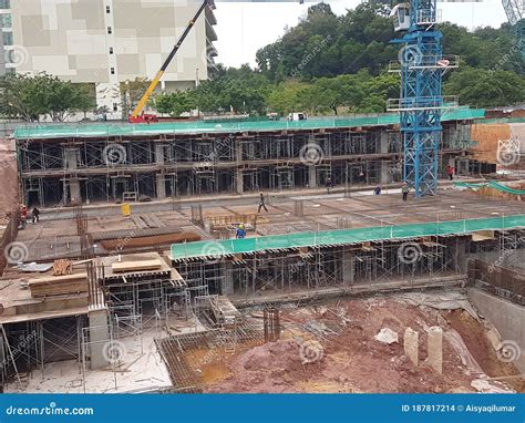 Building Substructure And Super Structure Under Construction Using The