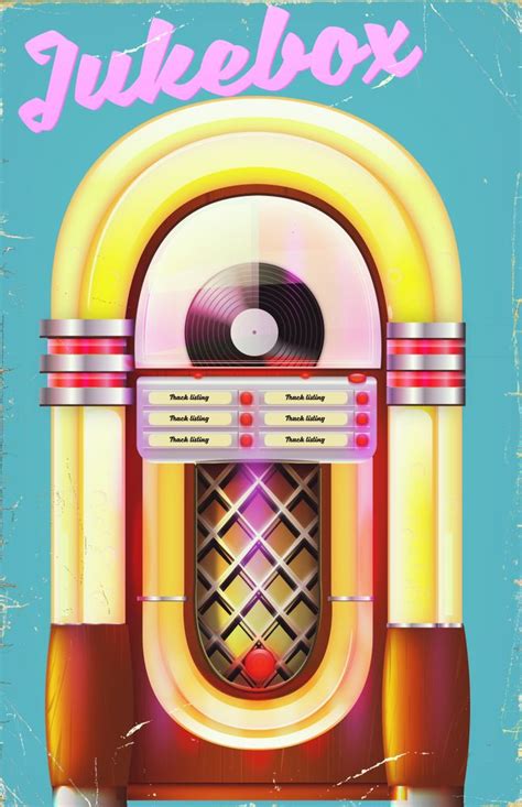 Vintage Jukebox Art Print By Nicks Emporium Artofit