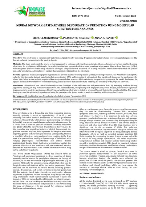 pdf neural network based adverse drug reaction prediction using