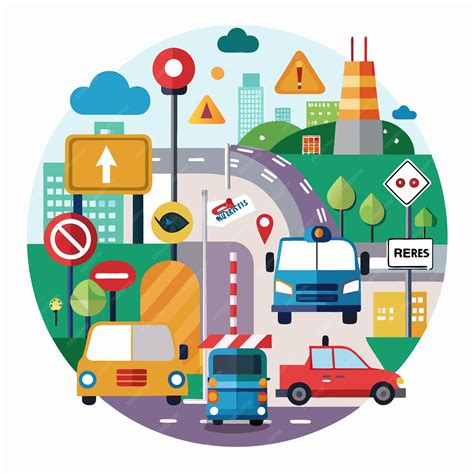Premium Vector Comprehensive Guide To Traffic Signs Enhancing Road Safety