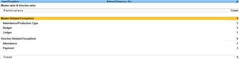 How To Resolve Data Exceptions Exceptions Report In TallyPrime