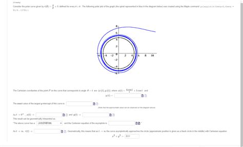 4 marks consider the polar curve given by r 5