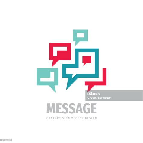 메시지 음성 버블 통신 기호 디자인 컨설팅 기호 소셜 미디어 기호입니다 Brand Name Online Messaging