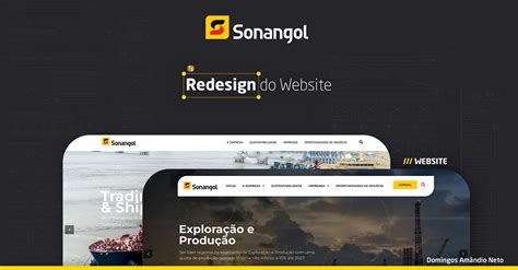 Website Sonangol On Behance