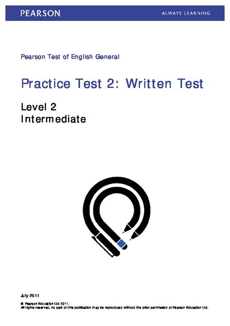 Download Pdf Pte General Written Test Level 2 6nq8e7v7x1nw