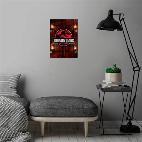 Póster De Metal Puerta Jurassic Park