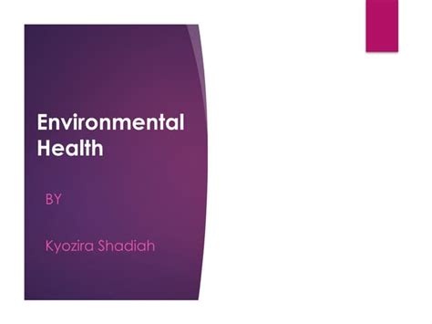 Hpe Environmental Health Lecture Notes Pptx