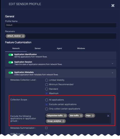 Configuring Modular Sensor Profiles