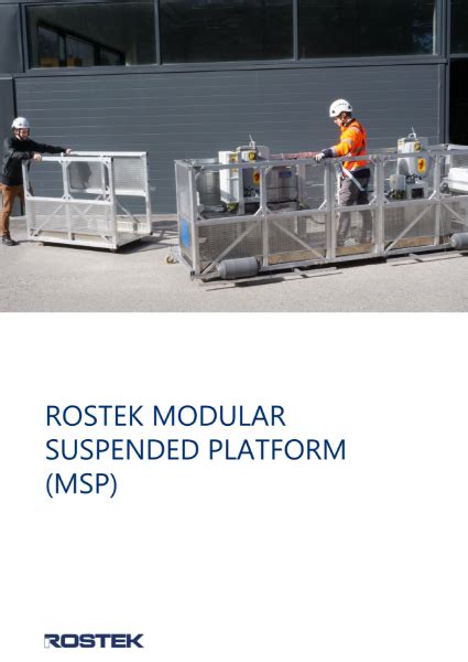 Rostek Modular Suspended Platform Msp Rostek Uk Limited Nbs Source