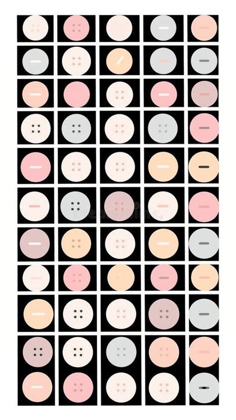Pastel Buttons On A Black Background A Visually Appealing Seamless Pattern 8k Stock