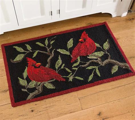 Plow Hearth Indoor Outdoor Cardinal Accent Ru G QVC