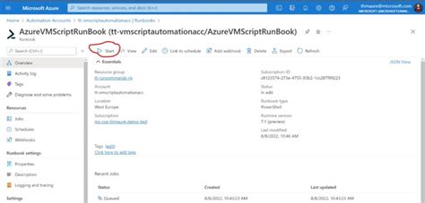Schedule And Run Powershell Scripts For Azure Vms Using Azure