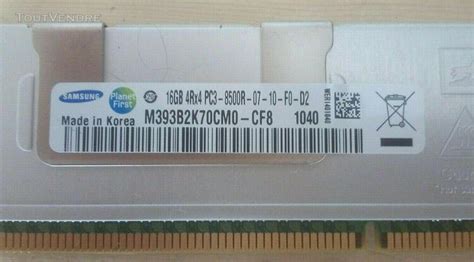 Memoire Serveur 16go Ram 【 Offres Janvier 】 Clasf