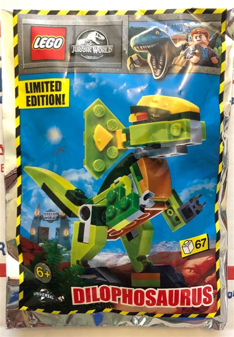 Lego Jurassic World Dilophosaurus Limited Edition Foil Pack Bag Build