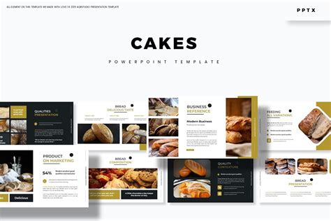 Cakes Powerpoint Template Creative Powerpoint Templates ~ Creative