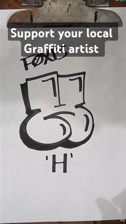How To Draw Graffiti Letters Throwie H Youtube