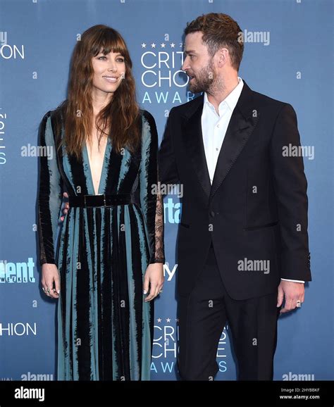 Jessica Biel Justin Timberlake Attends The 22nd Annual Critics Choice