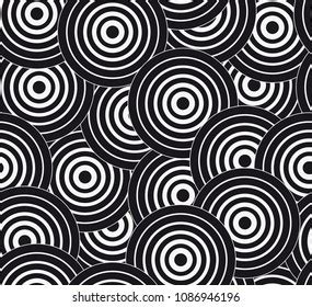Abstract Geometric Circles Seamless Pattern Vector Stock Vector