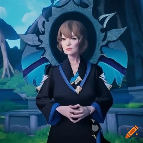 Fan Art Of Judge Judy As The Hydro Archon In Genshin Impact On Craiyon