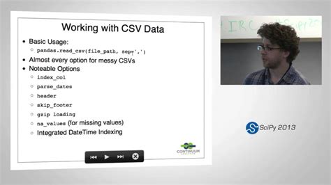 Data Processing With Python Scipy2013 Tutorial Part 1 Of 3 Youtube