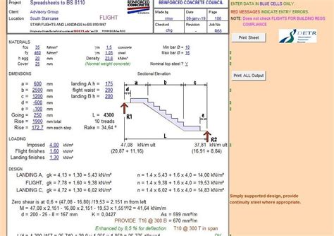 View 38 Staircase Design Excel Sheet