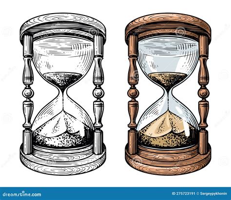Hourglass Sandglass 3d Icon Set Different Vector Illustrations