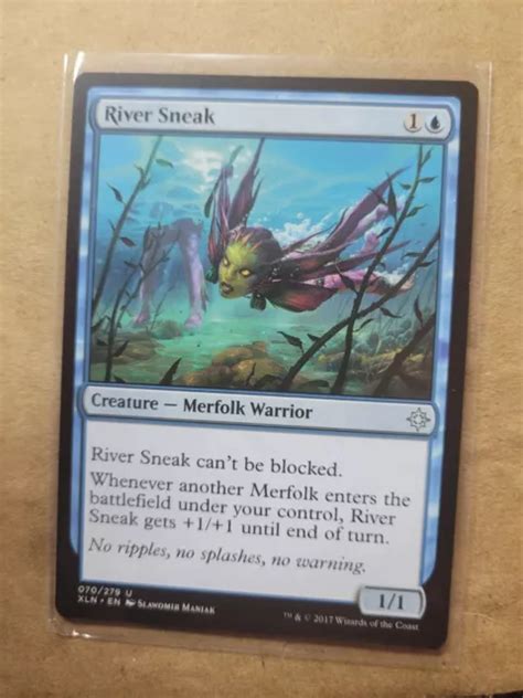 4 X Sneak Mtg Magic The Gathering River 70 317 Ixalan Lp Nm Merfolk