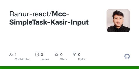 GitHub Ranur React Mcc SimpleTask Kasir Input