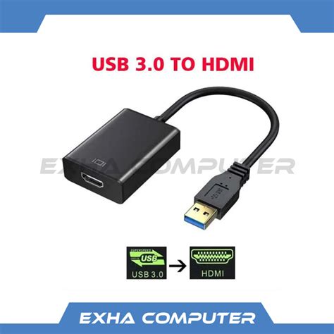 Jual Converter Usb 3 0 To Hdmi Usb 3 0 To Hdmi Adapter Shopee Indonesia