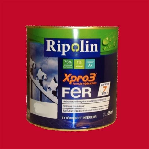 Ripolin Xpro3 Fer Rouge Vif De La Marque Ripolin