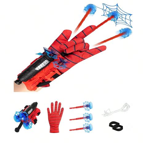 1pc Spider Silk Catapult Wrist Toy Set That Can Diy Role Play Favorite Heroes For Shooting Games