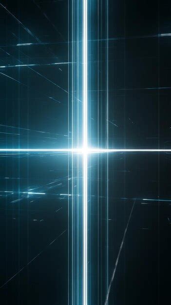 Sleek Futuristic Light Grid Background With Abstract Design Premium AI Generated Image