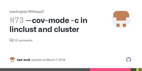 cov mode c in linclust and cluster · issue 73 · soedinglab mmseqs2