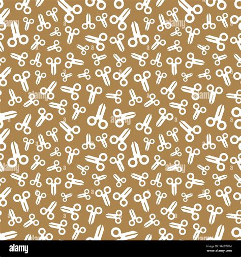 Scissors Seamless Pattern Abstract Background Vector Illustration