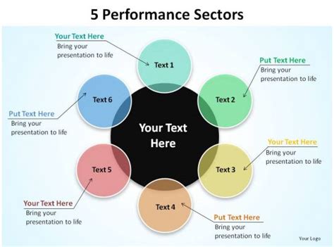 5 Performance Sectors Slides Diagrams Templates Powerpoint Info