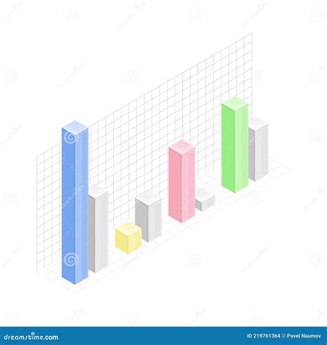 Isometric Infographic As Graphic Visual Representation Of Information Or Data Vector