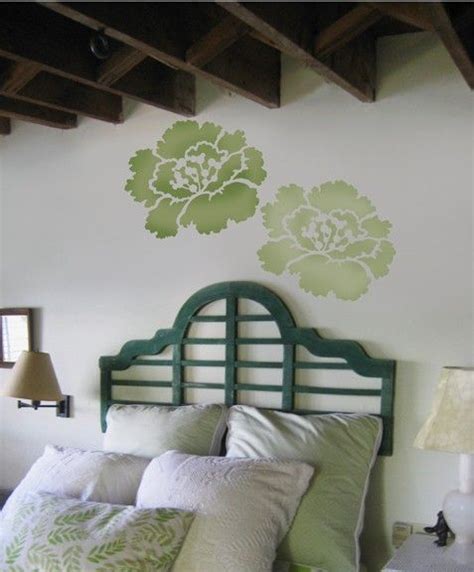 Peony Grande Stencil Wall Art Stencil Instead Of Decals Easy To Use