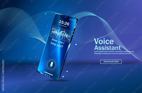 Voice Assistant Of The Modern Concept Sound Waves Equalizer On Your
