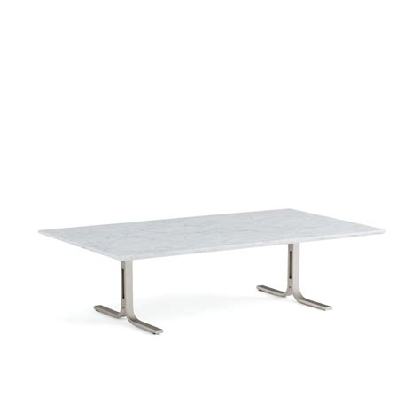 Belno Marble And Metal Rectangular Coffee Table By La Redoute