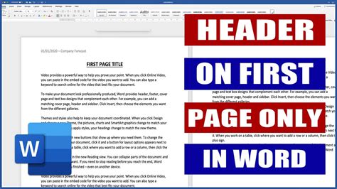 Mastering Microsoft Word How To Remove Only One Header In Word