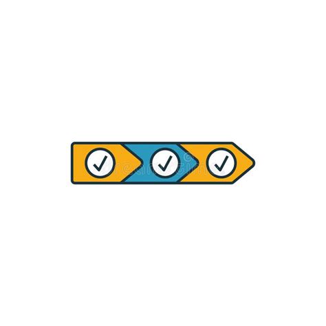 value chain icon set four elements in diferent styles from industry 4