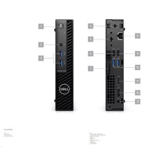 Dell Pc Optiplex Micro Plus Mff Tpm I T Gb Gb Ssd Psu Wlan Vpro Kb Maus W Pro